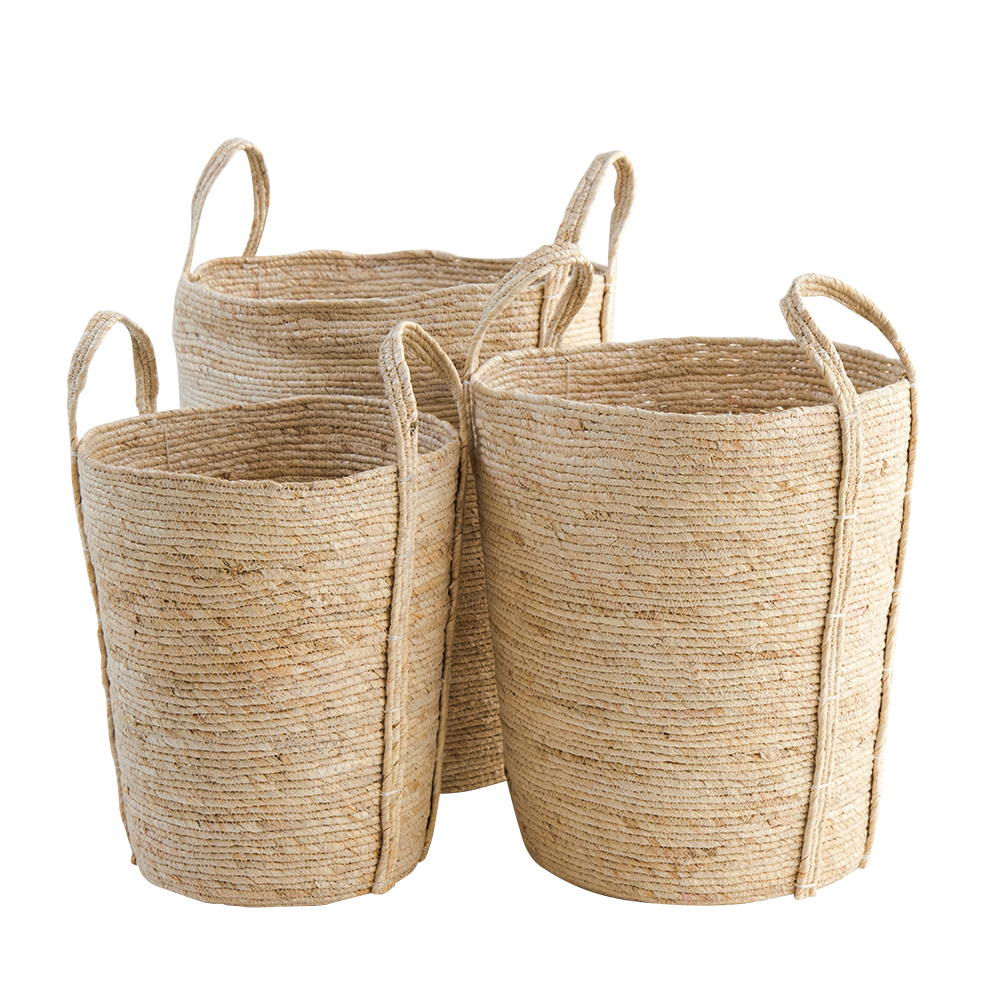 3er Korbset aus natürlichem Seegras von byRoom günstig bestellen | SKANDEKO