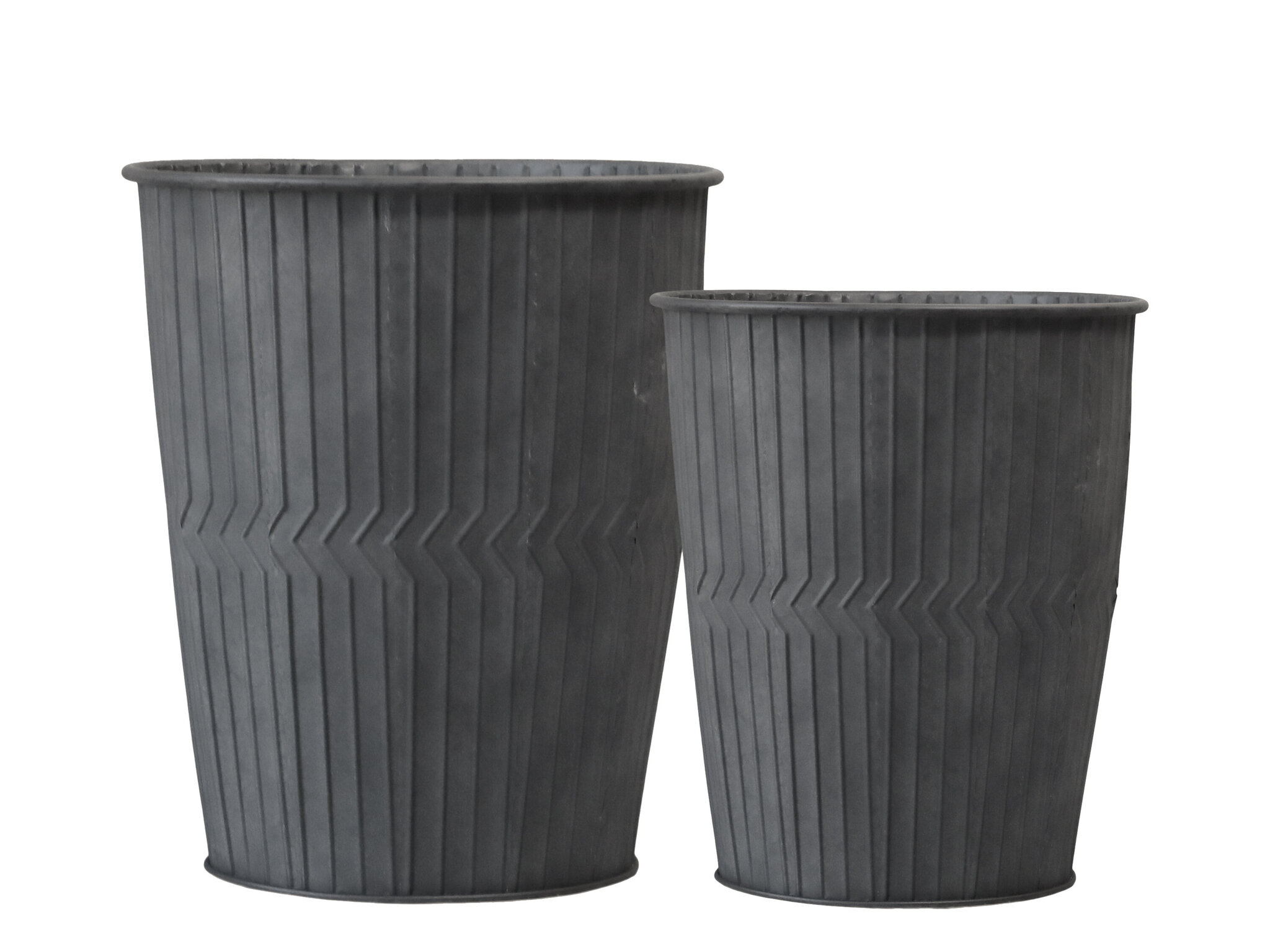 Blumentopf mit Rillen 2er-Set von Chic Antique günstig bestellen | SKANDEKO