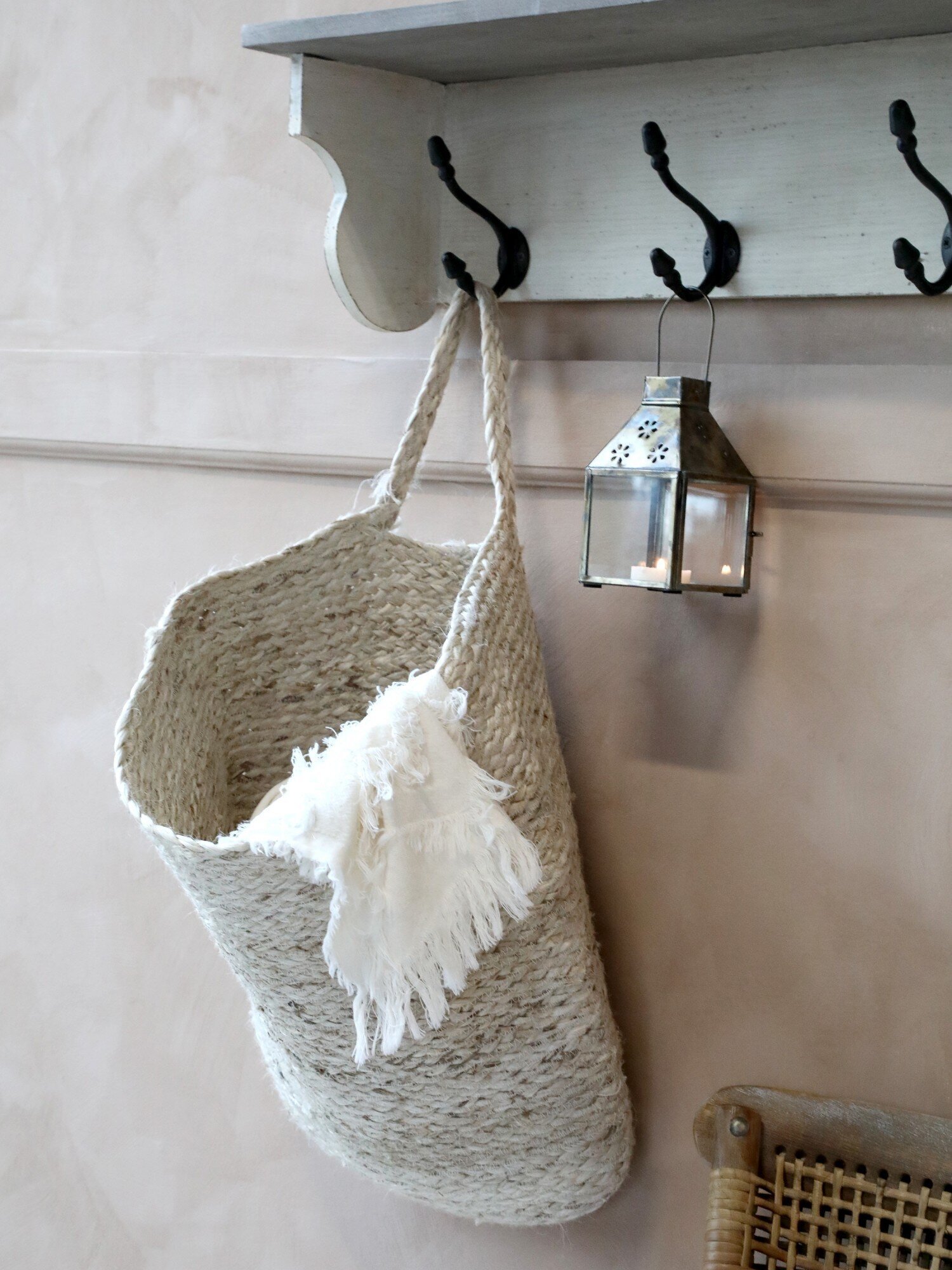 Jute Korb zum Aufhängen von Chic Antique günstig bestellen | SKANDEKO