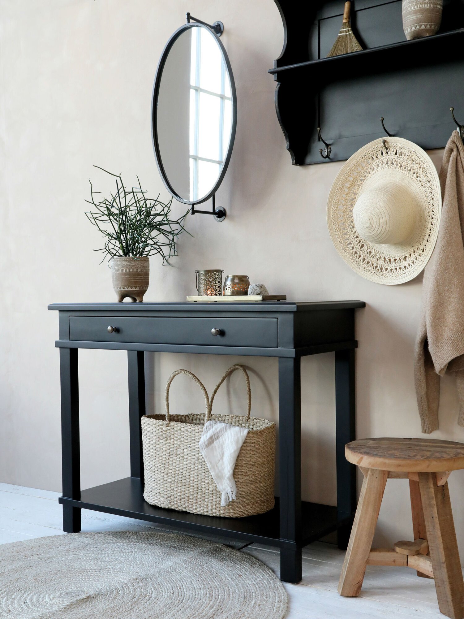 Garderobe, Regal mit 3 Haken von Chic Antique günstig bestellen | SKANDEKO