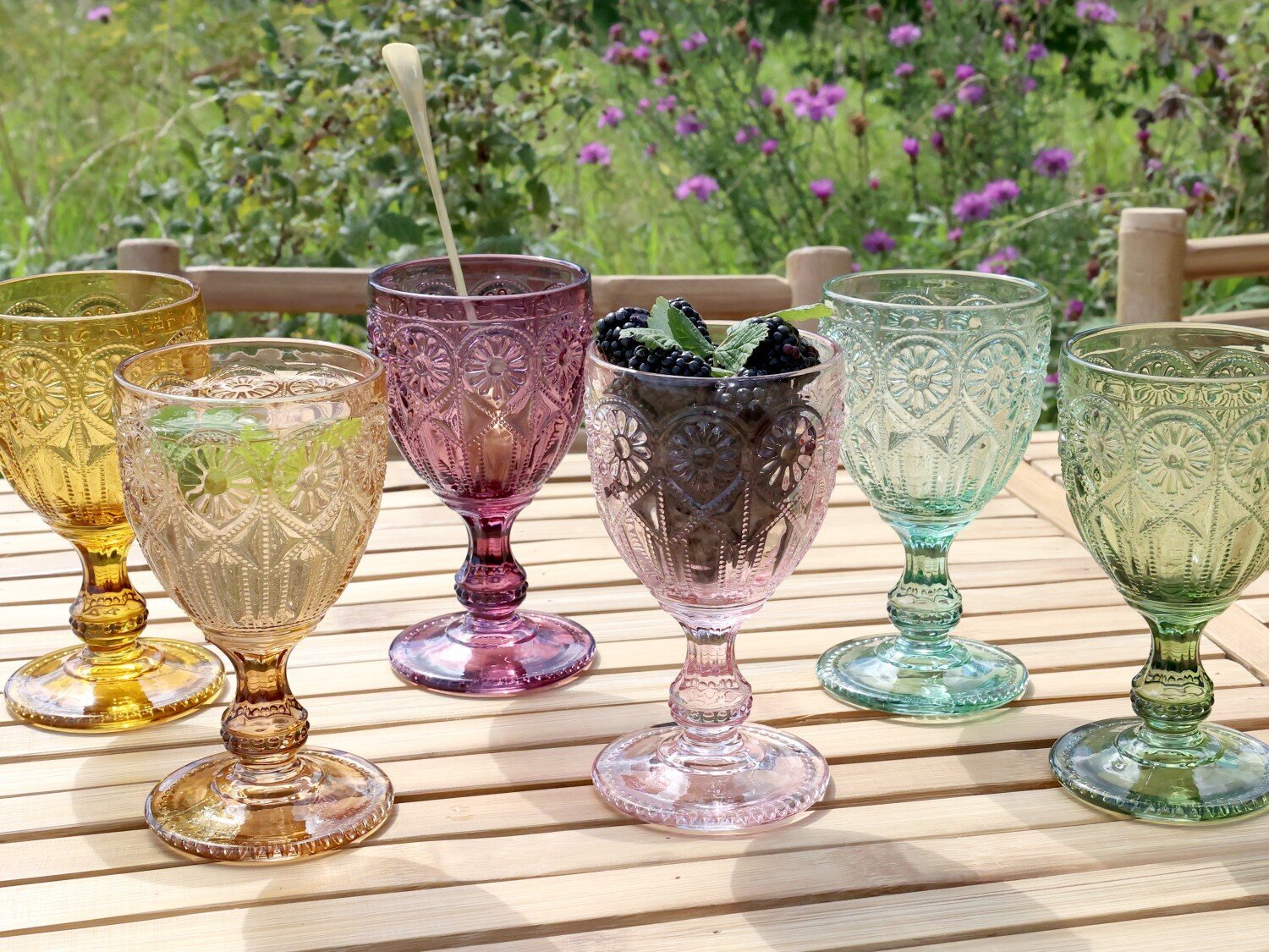 Saint Emilion Weingläser im 6er Set mit Muster von Chic Antique günstig ...