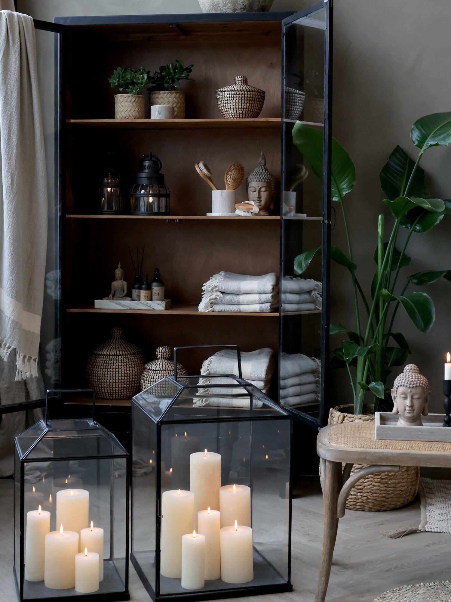XL Laterne aus Glas und Eisen von Chic Antique günstig bestellen | SKANDEKO XL Laterne aus Glas und Eisen von Chic Antique günstig bestellen | SKANDEKO
