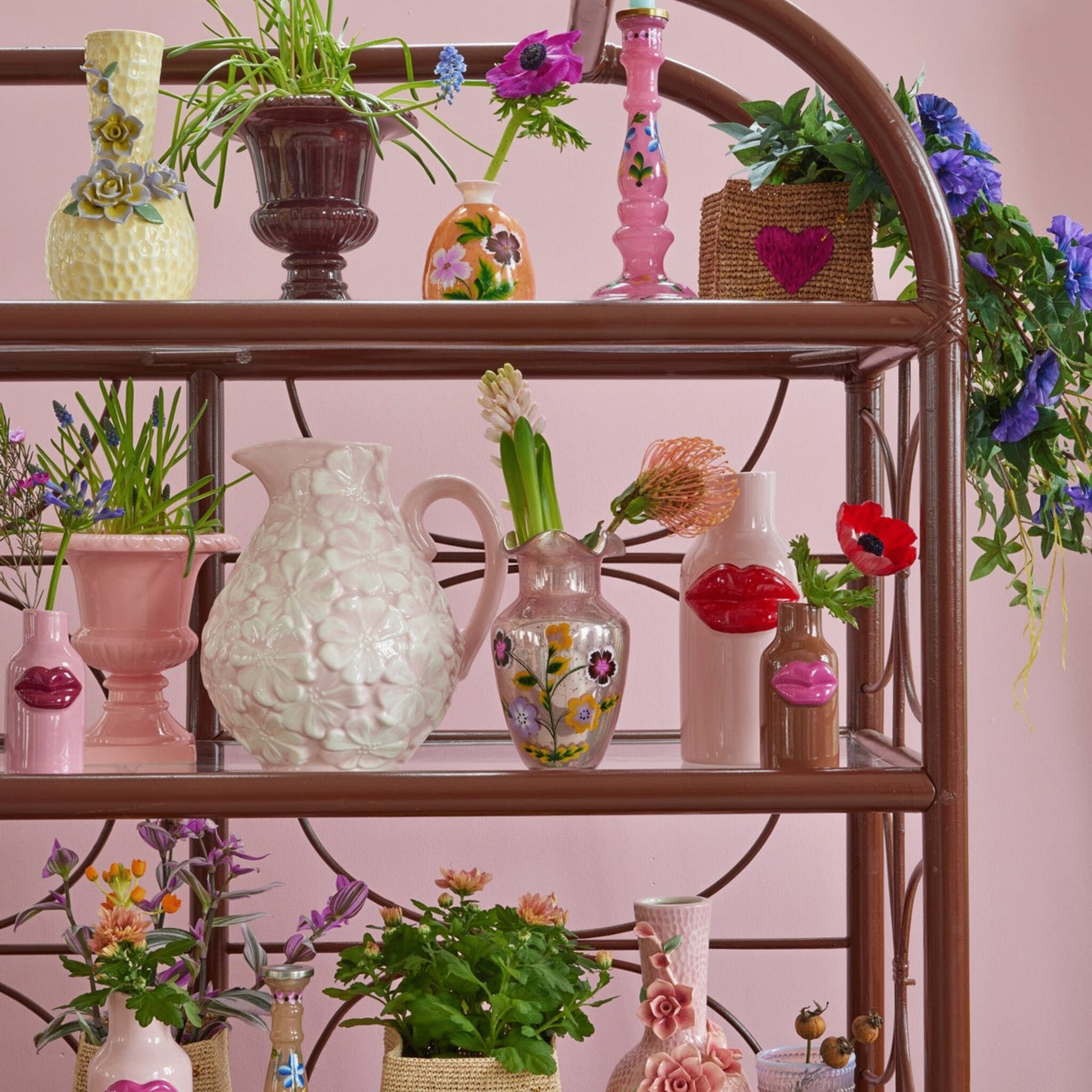 Keramik Vase Flower von RICE günstig bestellen | SKANDEKO