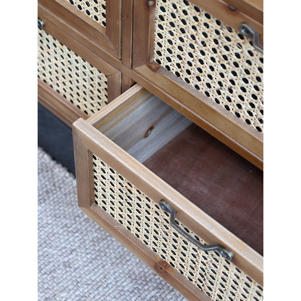 Kommode mit 6 Schubladen und französischem Geflecht von Chic Antique ...