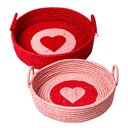 Raffia Körbe Hearts von RICE günstig bestellen | SKANDEKO